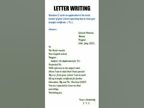 Letter Writing Questions Series. question 2 - YouTube