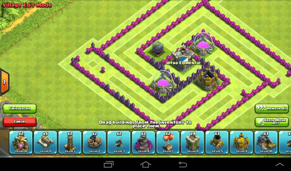 Farming base th7 maze base - YouTube