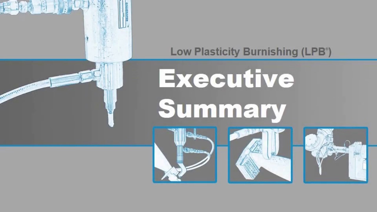 Low Plasticity Burnishing (LPB) Overview - YouTube