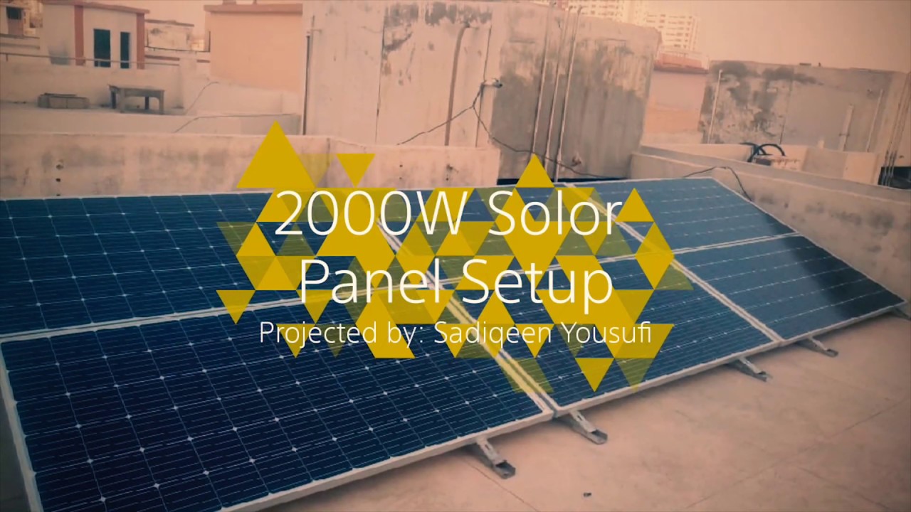 Home Solar Panel 2kW≈ - YouTube