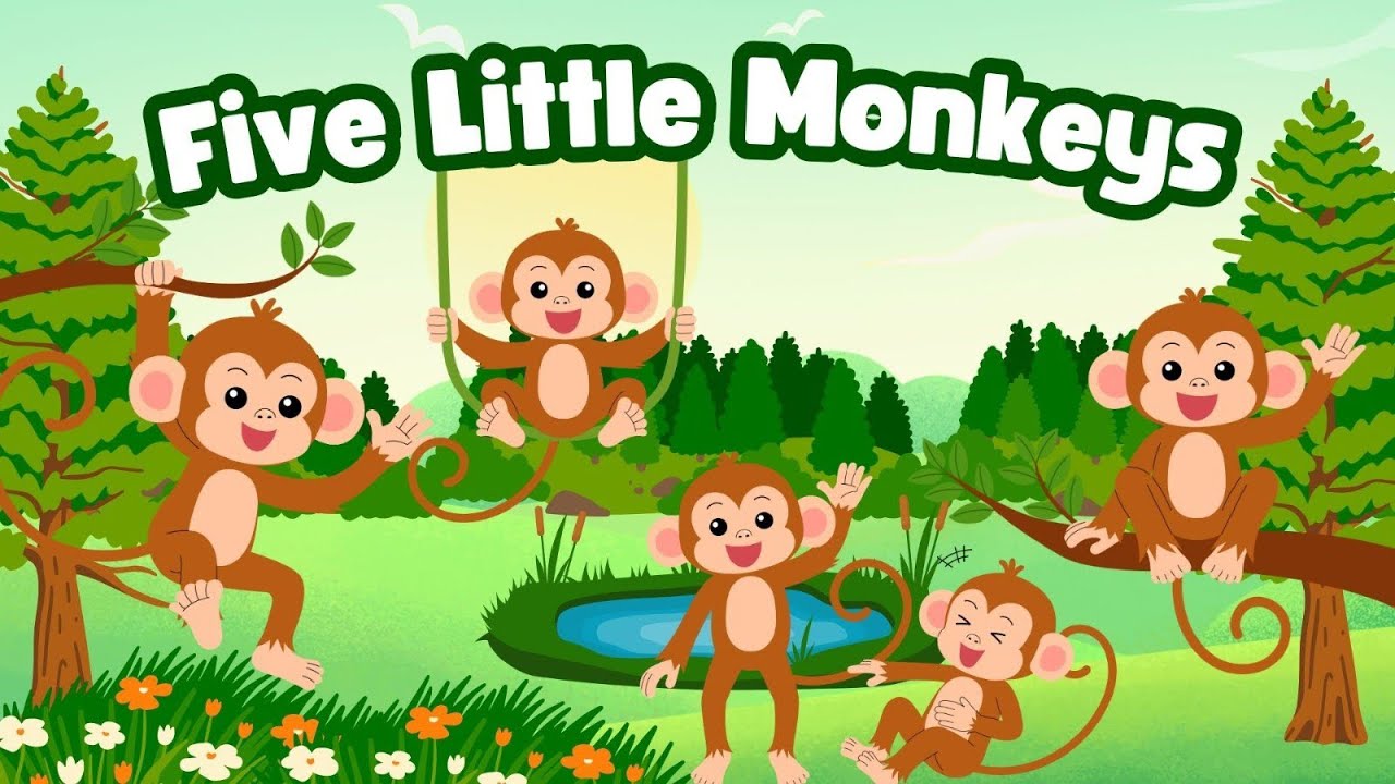 Five Little Monkeys🐒 - YouTube
