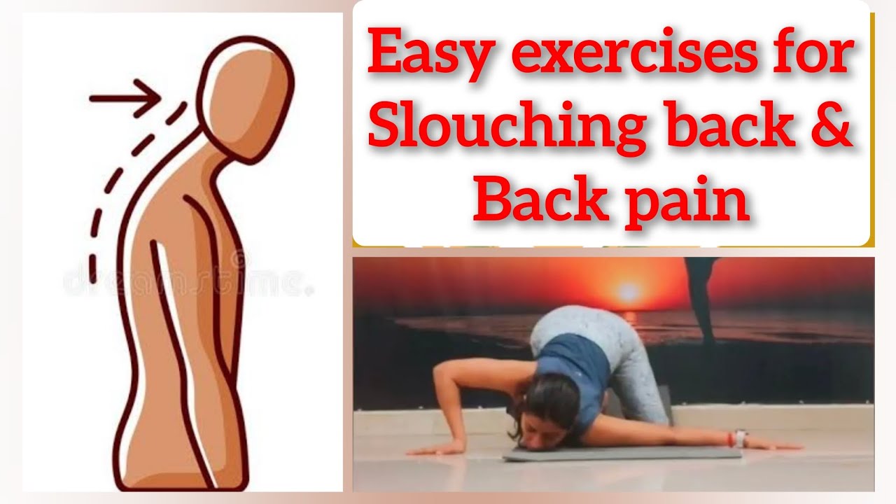 Relief in slouching back, back pain, frozen shoulders, neck pain - YouTube