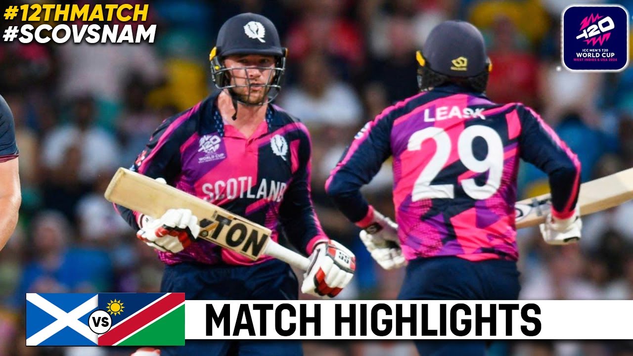 Namibia vs Scotland ICC T20 World Cup 2024 Match Highlights | NAM Vs ...