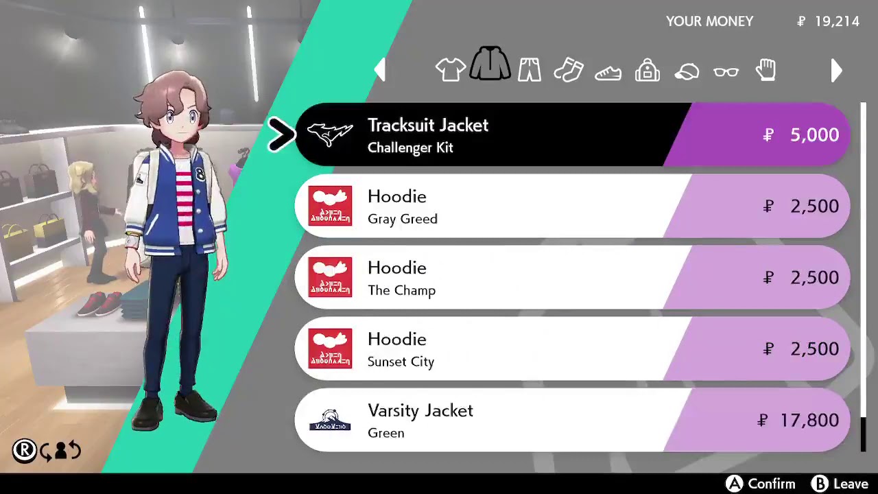 Boutique #02 - Pokémon Sword and Shield #clothes #customization - YouTube