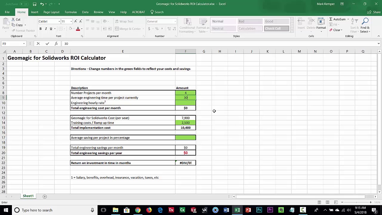 Geomagic for Solidworks ROI Calculator - YouTube