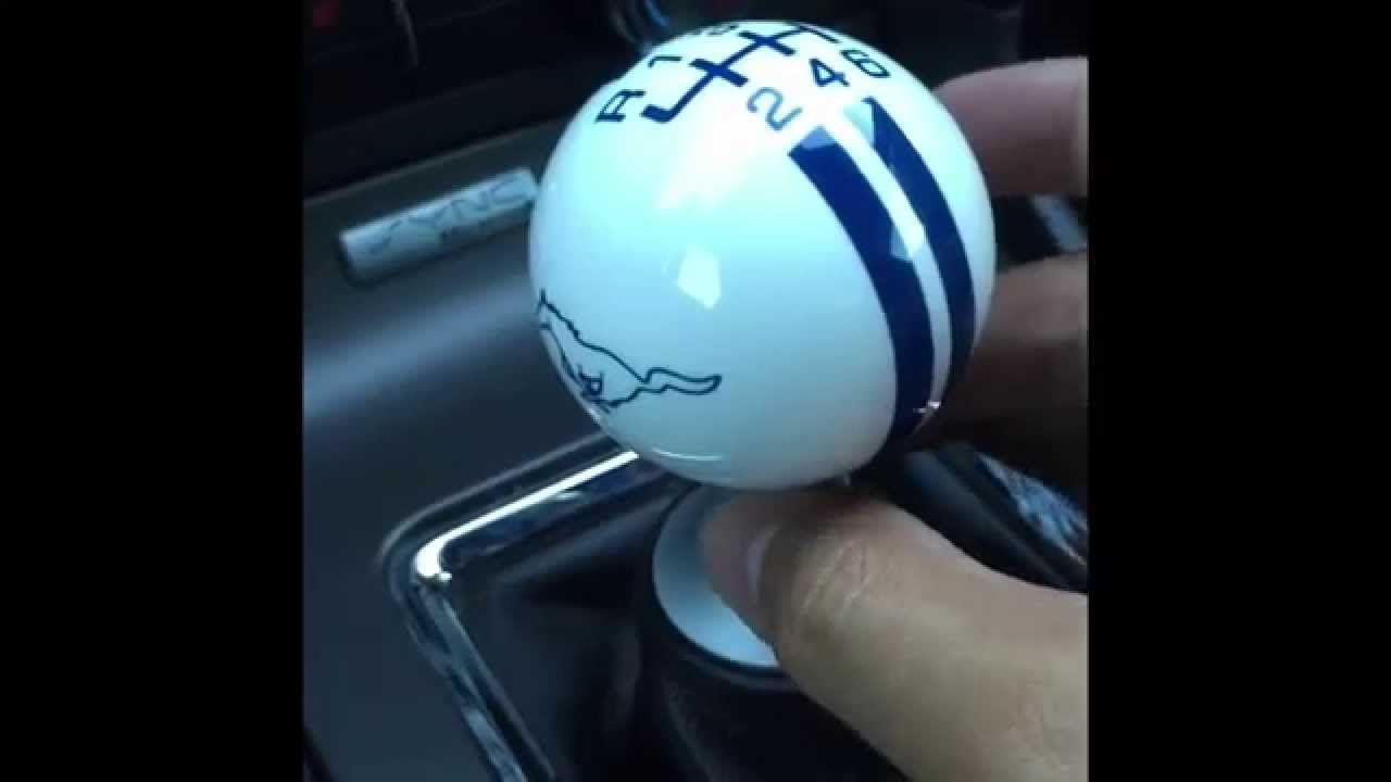 Custom 2013 Mustang Shift Knob Ball from CJ Pony Parts - YouTube