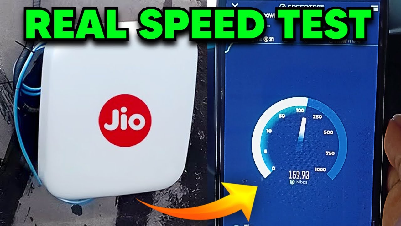 Jio AirFiber Speed Test - Real Speed Test jioairfiber - YouTube
