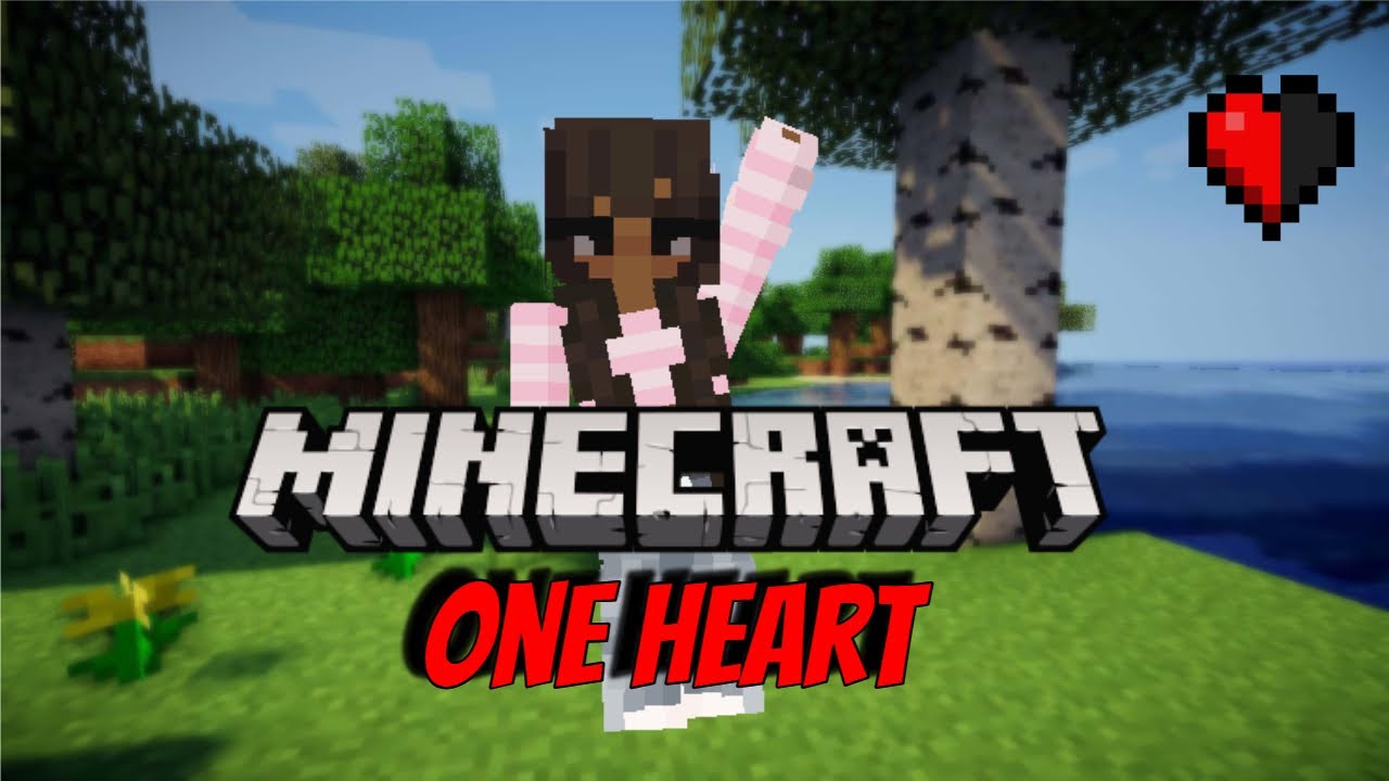 How Long Can I Survive With ONE HEART In Minecraft? - YouTube