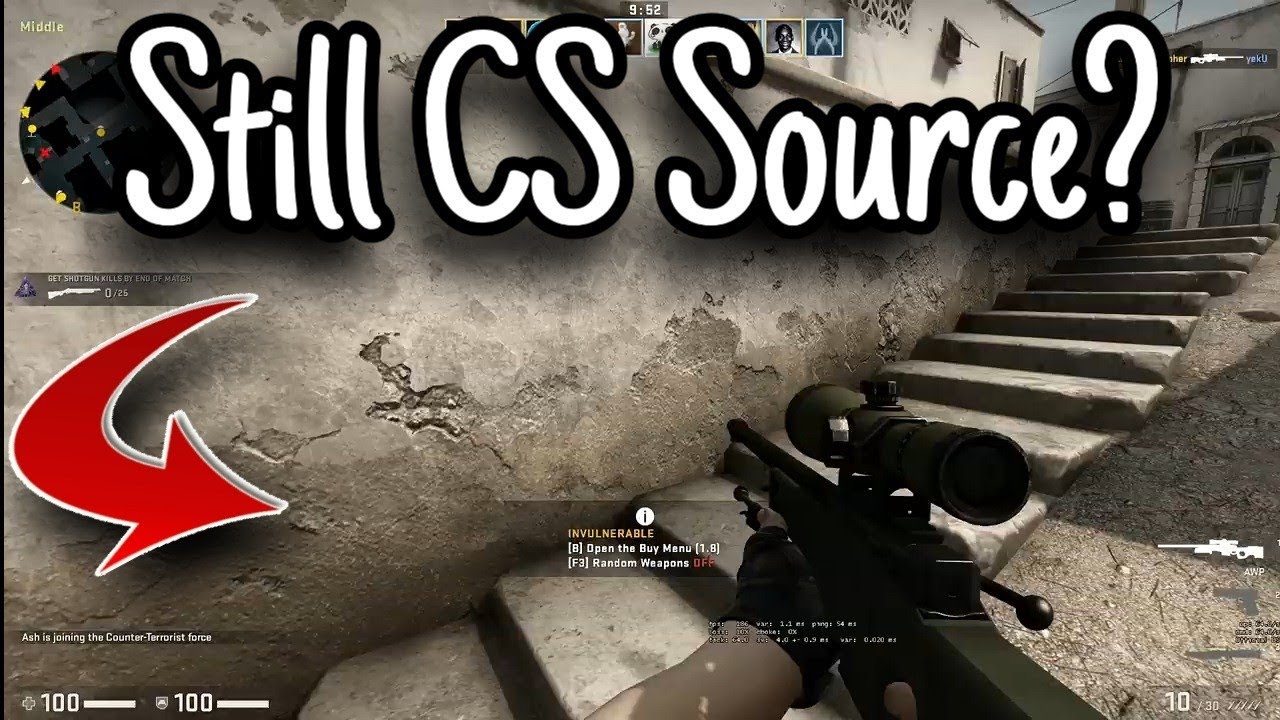 CS Source v34 CSGO Mod Default Guns Investigator Gloves - YouTube