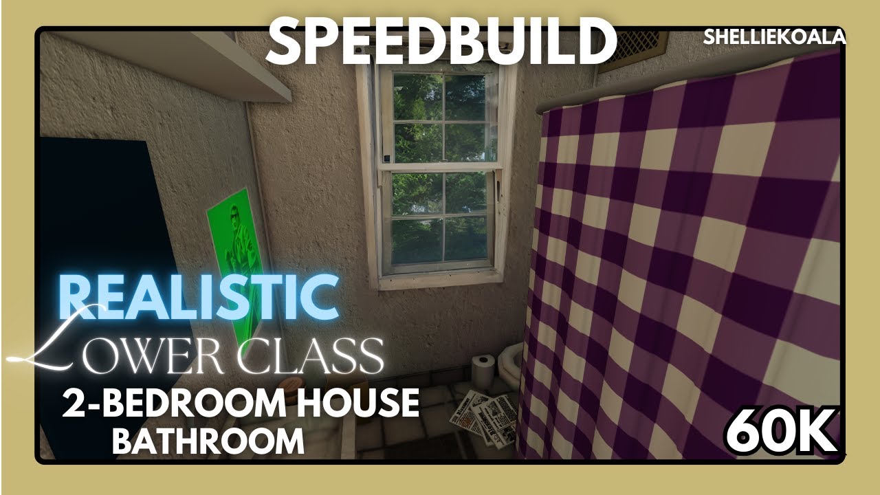 Realistic Lower Class Roleplay House Speedbuild | Part 5 [BATHROOM ...