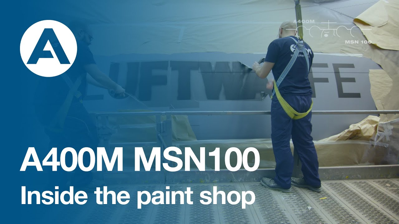 22. How to build an A400M - Inside the paint shop - YouTube