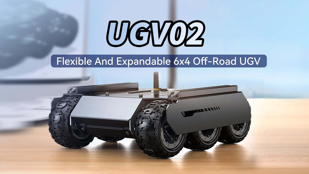 UGV, mobile robot, flexible 6x4 Off-Road, with extension rails and ...