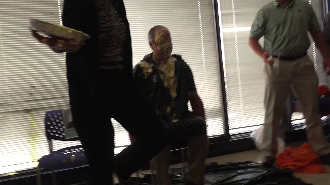Ryan Grimes gets Pied for Pathfinders for Autism Fundraiser - YouTube