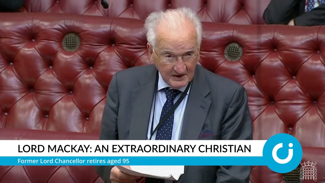 Lord Mackay: an extraordinary Christian politician - YouTube