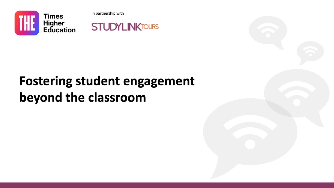 Fostering student engagement beyond the classroom - YouTube