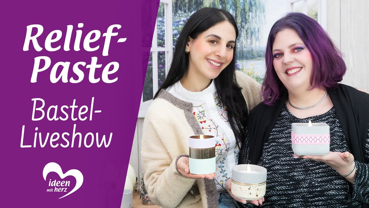 Relief-Paste und Kerzen - Bastel-Liveshow (04.03.2024) - YouTube