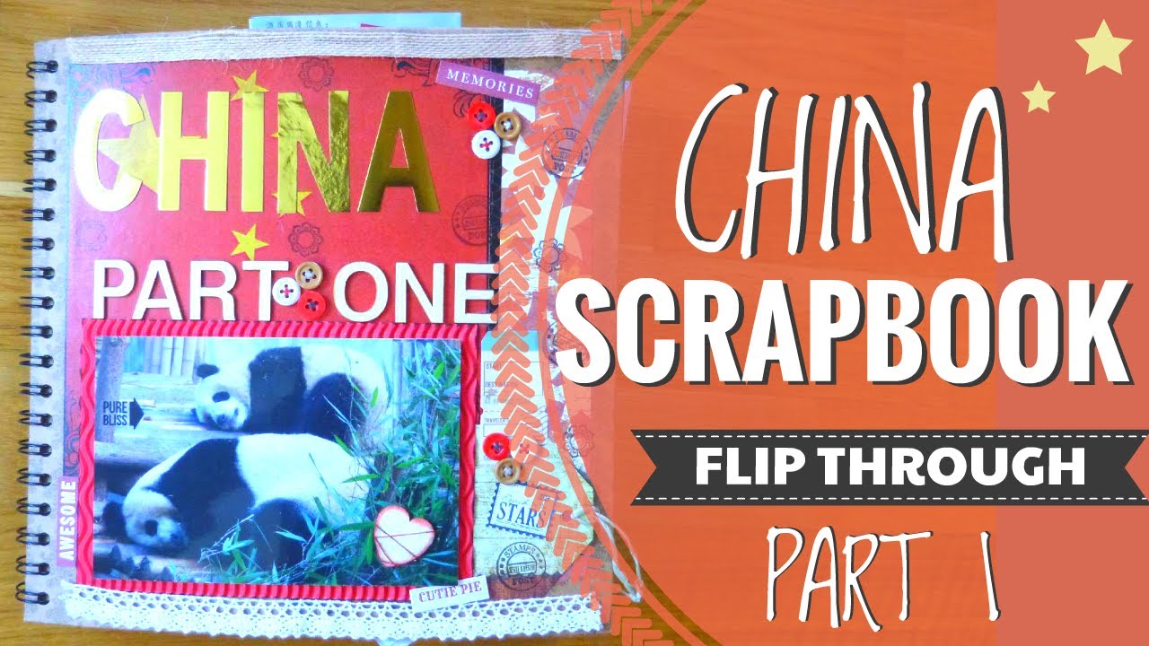 QUICK flip through CHINA Travel Scrapbook Album Part 1 Hong Kong ...