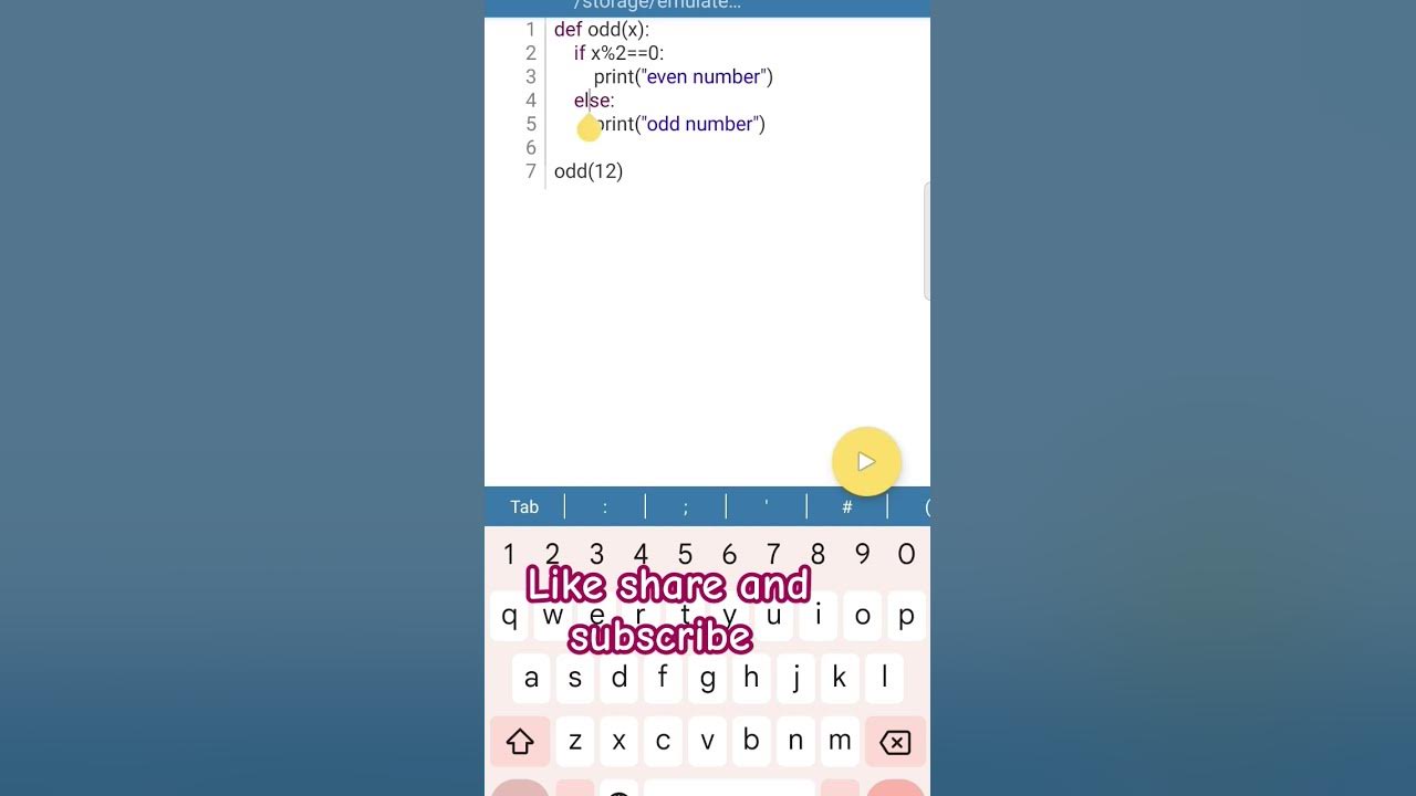 Fine Even And Off Via Functionpythonpythontutorialpythonprogrammingpythonforbeginners
