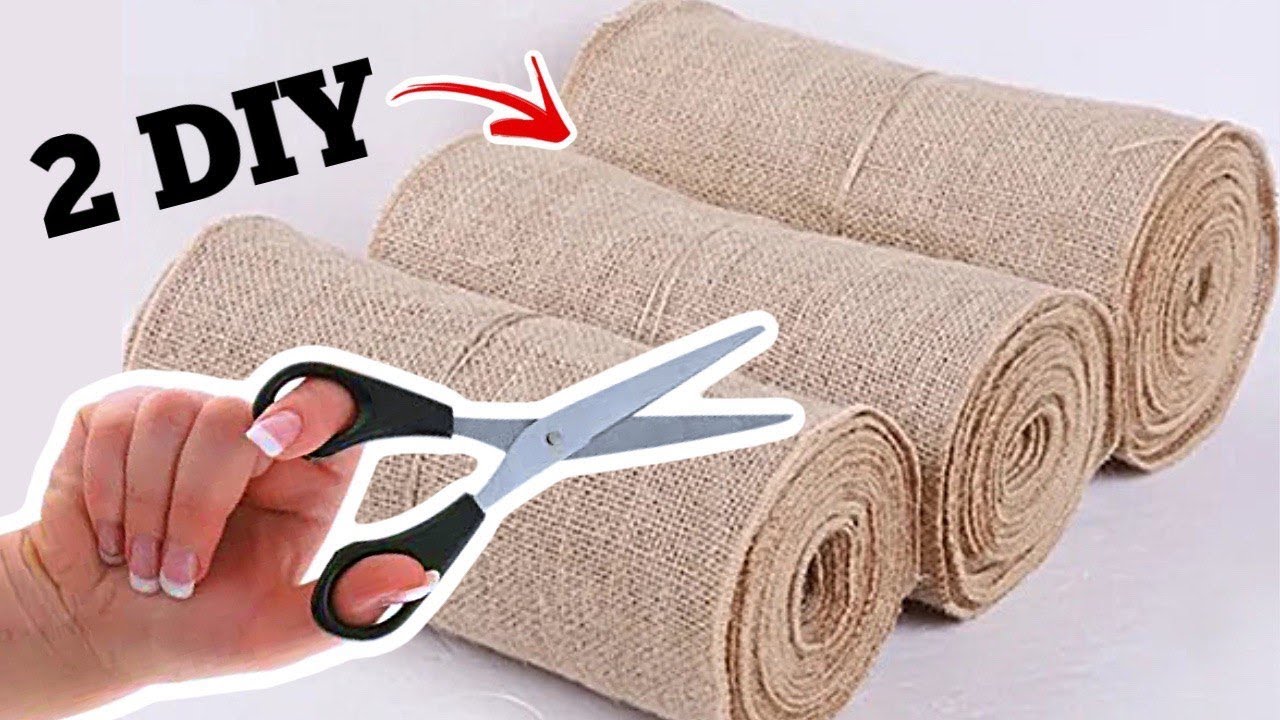 2 Jute Sewing Projects | 2 amazing ideas with jute - YouTube