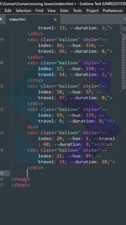 Animated Moving Boxes | HTML CSS #animation #coding #htmlcss - YouTube