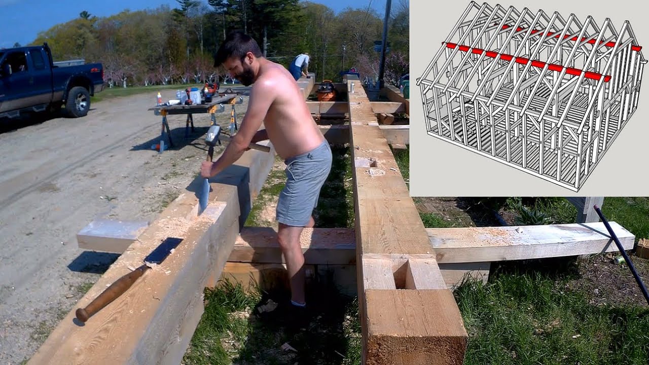 Cutting the 12"x12" x 47 foot Arcade Plate Joints and Moving them ...