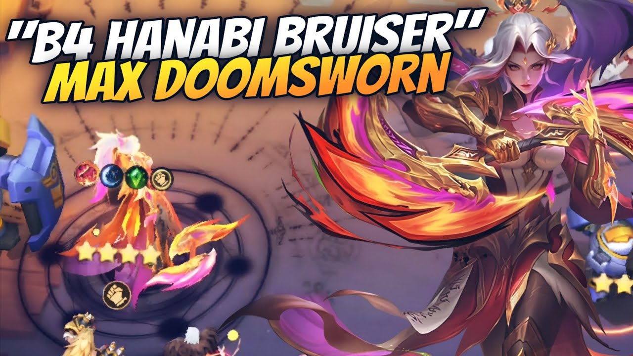 4 Star Hanabi Bruiser Crazy Damage !! 10 Doomsworn Synergy !! Magic ...