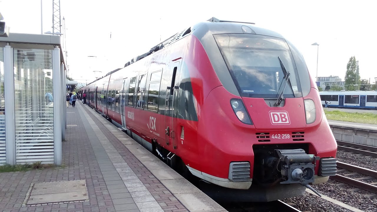 DB BR 442 Bombardier Talent 2 leaving Düren - YouTube