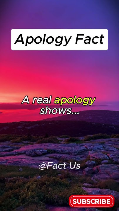 Apology Fact ️| #shorts #facts - YouTube