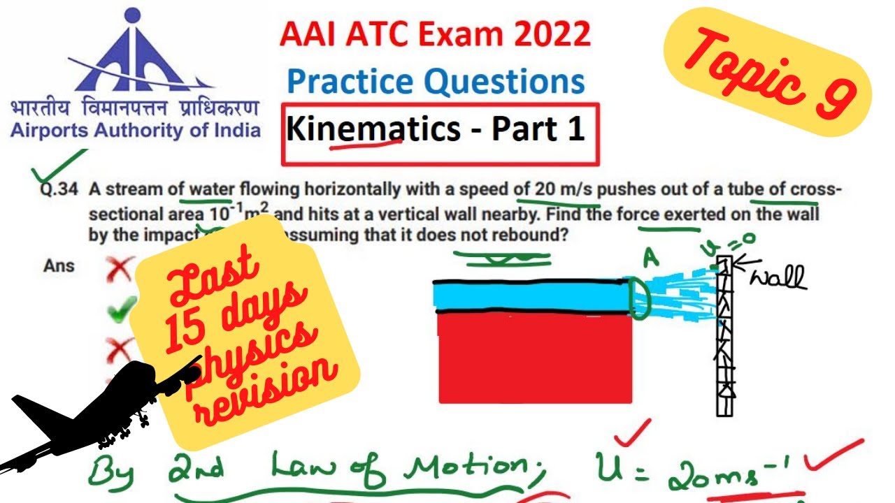 Kinematics | Practice Questions | The Physics Vigyan | AAI ATC Exam # ...