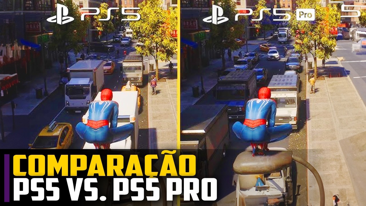 COMPARAÇÃO LADO A LADO Playstation 5 PRO VS. Playstation 5 NORMAL - YouTube