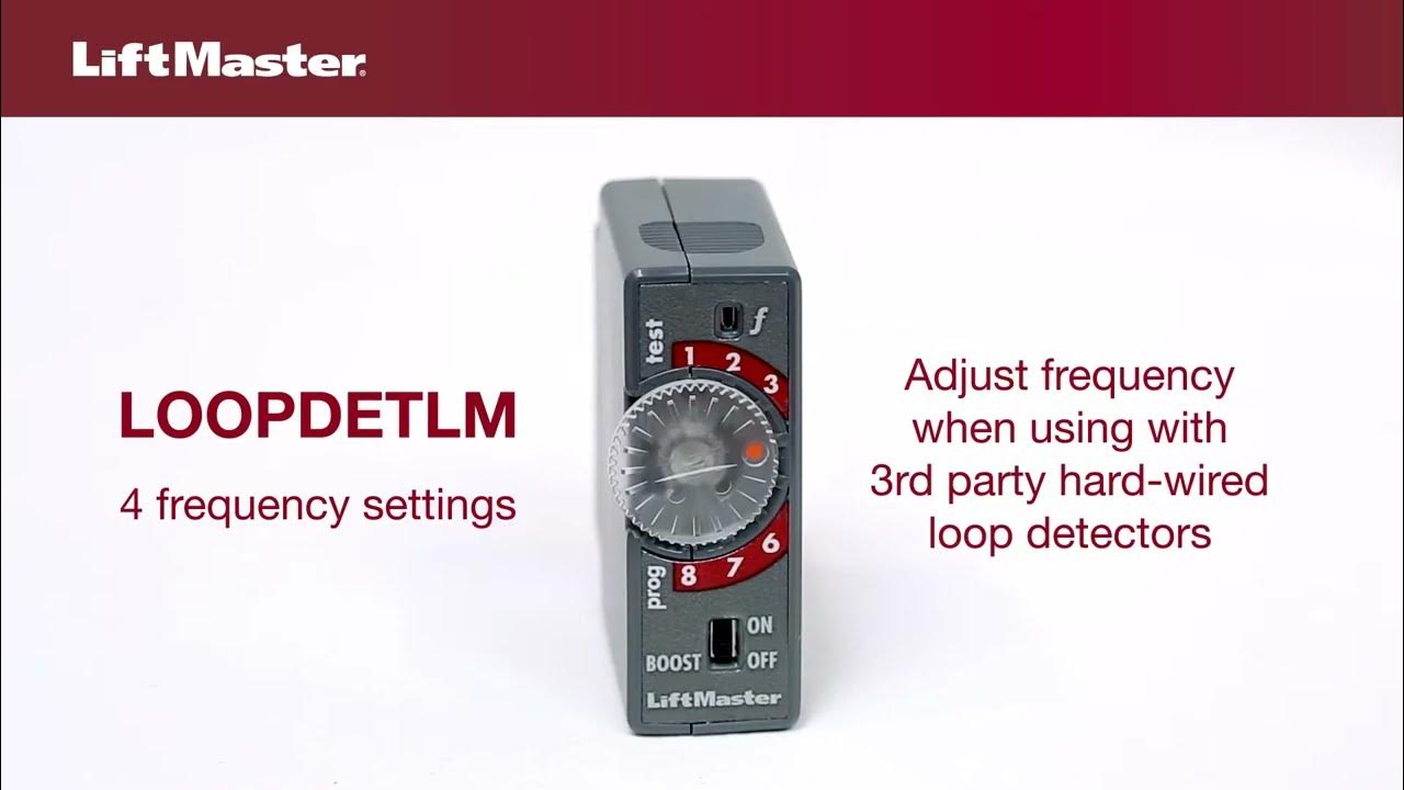 How to Install and Adjust the LiftMaster LOOPDETLM Loop Detector | All ...
