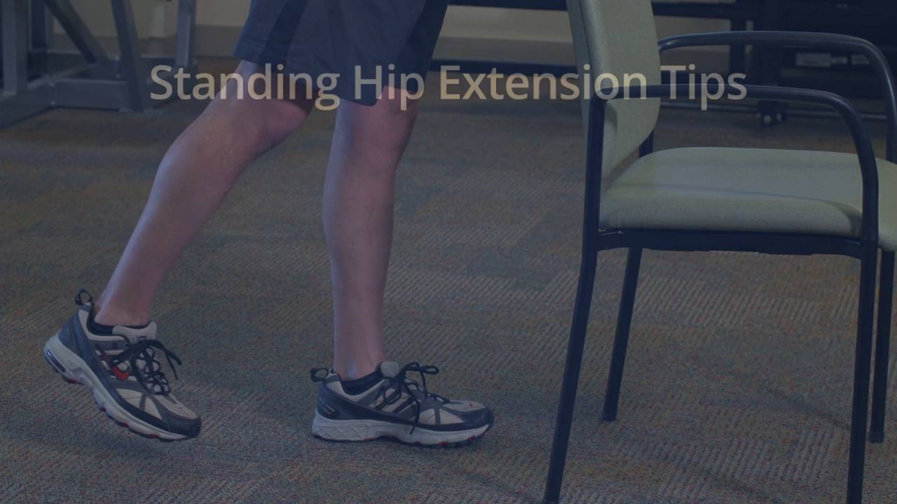 Hip Strengthening Exercise: Standing Hip Extension - YouTube