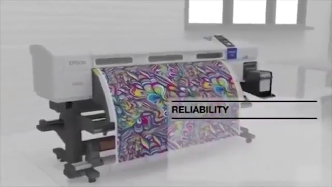 Epson SureColor SC F7270 Dye Sublimation Textile Printer - YouTube