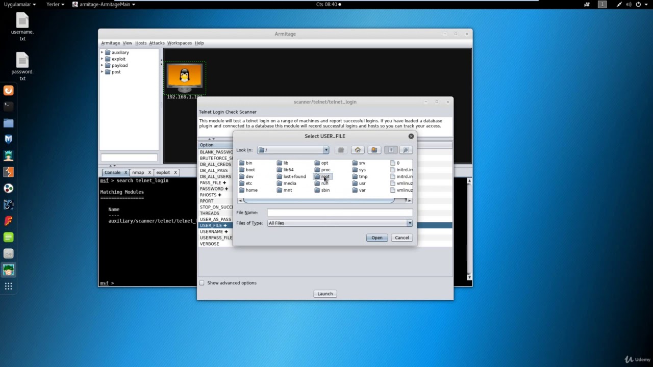 8 Telnet Servis 23 Port Yönelik İşlemler - YouTube
