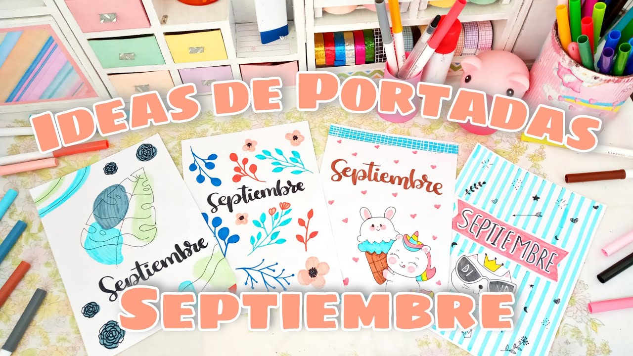 Ideas de PORTADAS PARA SEPTIEMBRE 🍥🍨🤍 | Abi Artss - YouTube