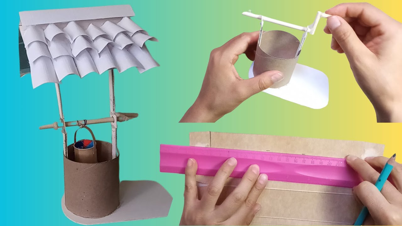 Cómo hacer un pozo para el pesebre con materiales reciclados - YouTube