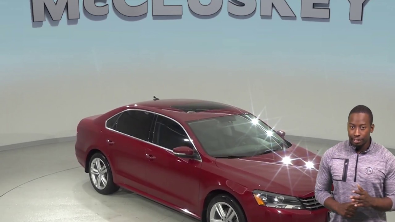 A98999TA Used 2015 Volkswagen Passat TDI SE FWD 4D Sedan Red Test Drive ...
