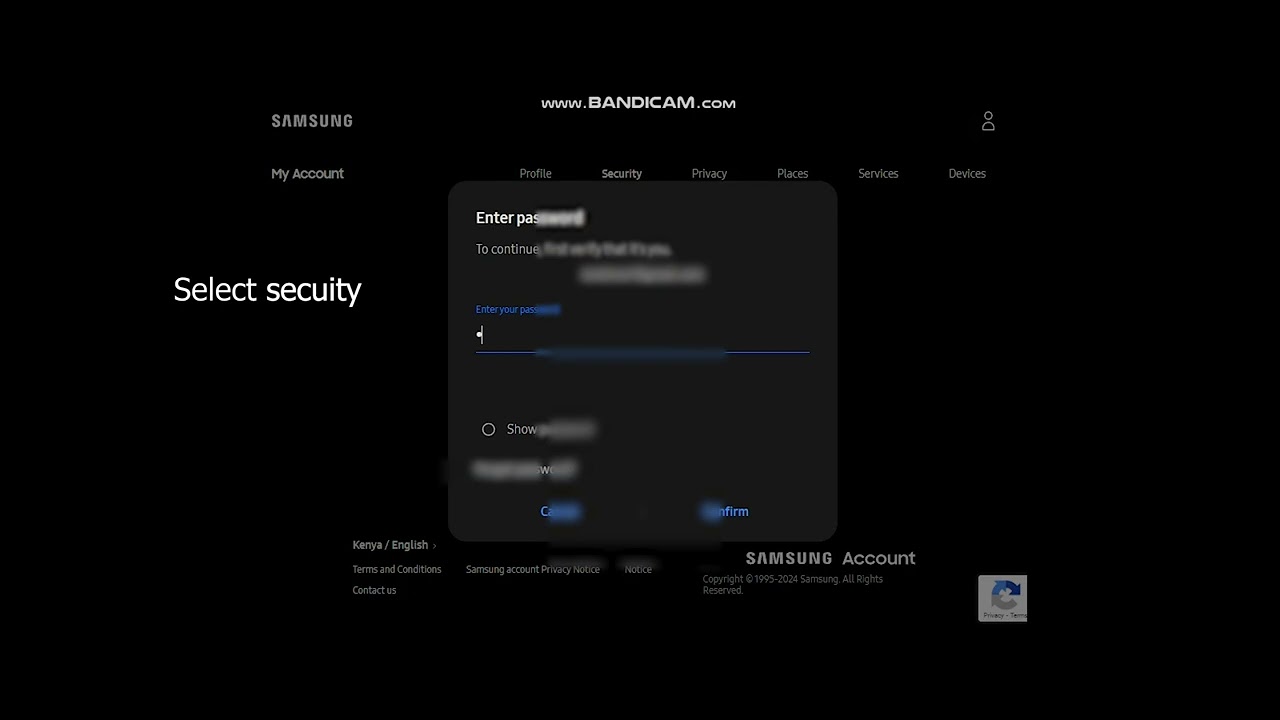 Samsung account login, Processing failed, Use backup code - YouTube