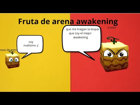 como funciona la fruta arena awakening en blox fruits - YouTube