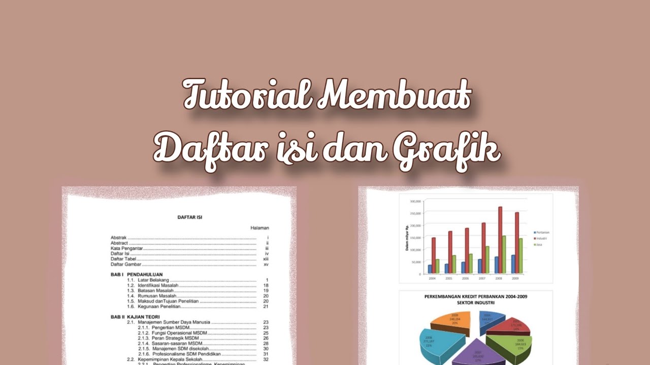 Tutorial Membuat Daftar Isi dan Grafik - YouTube