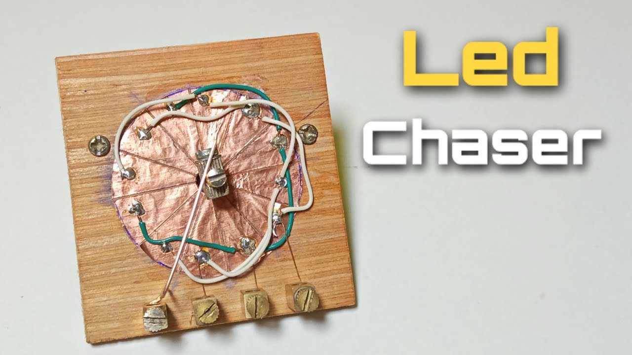 How To Make A Led Chaser | DIY Mechanical Led Chaser | By ...