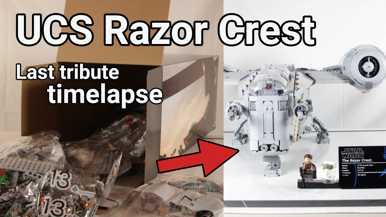 Building timelapse - official LEGO UCS Razor Crest - YouTube