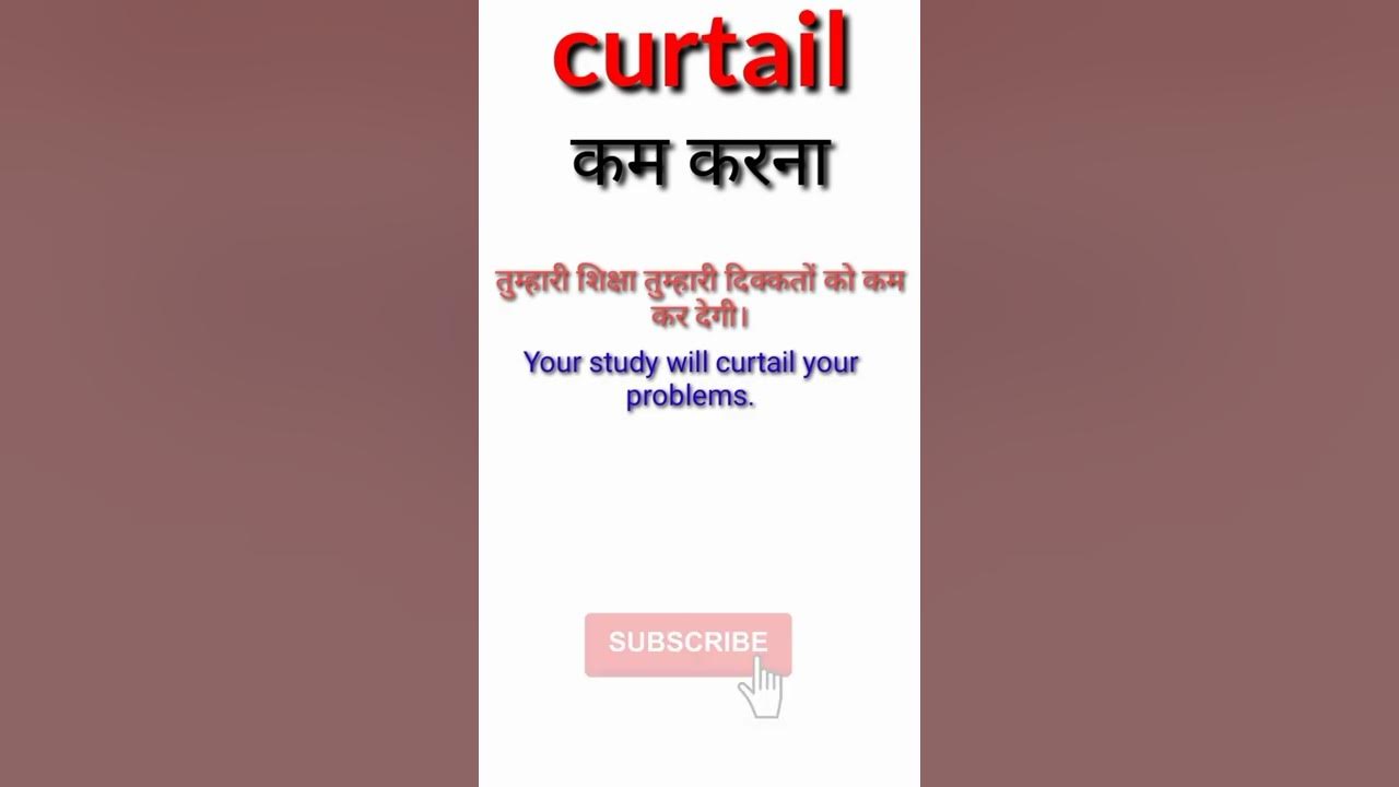 Curtail Meaning YouTube curtail-meaning-youtube
