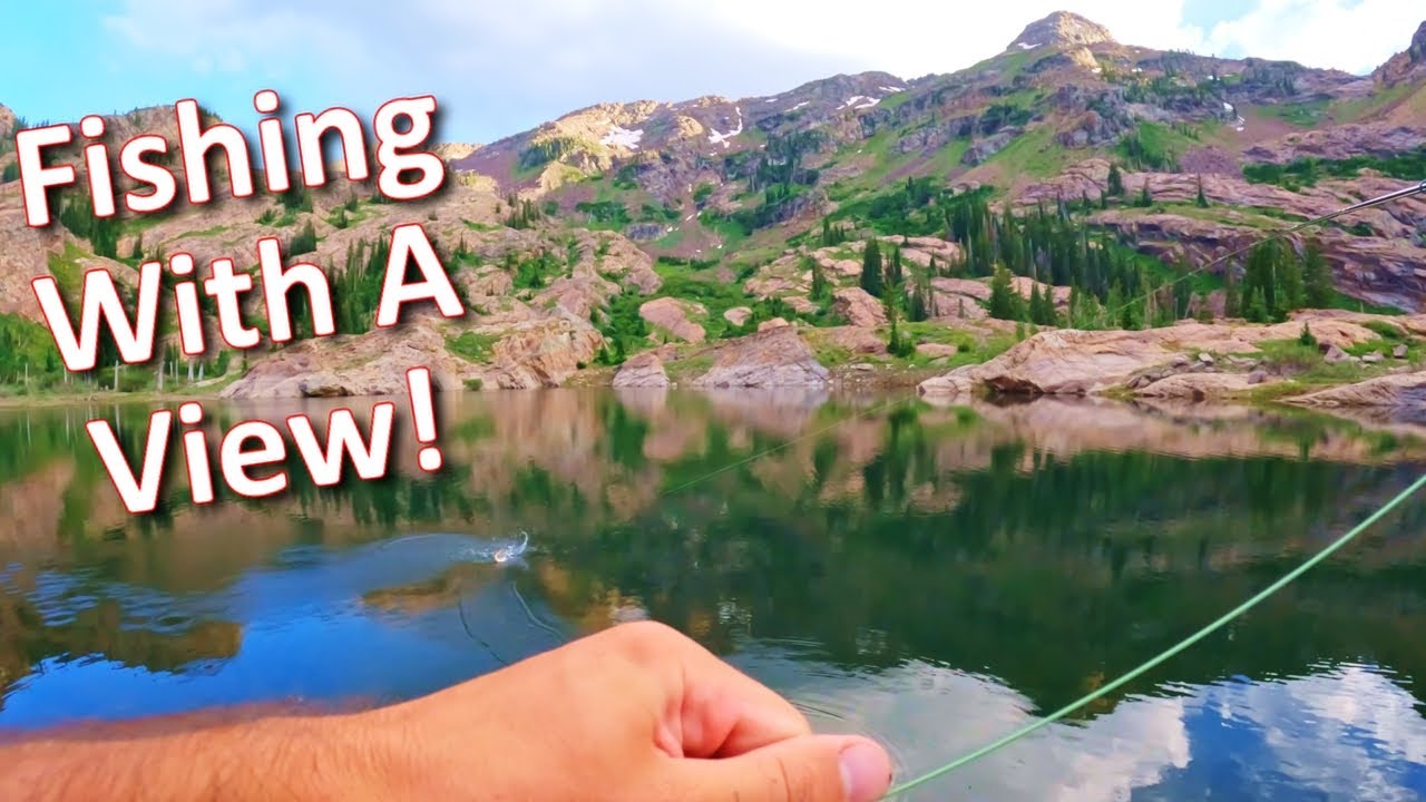 Trout Fishing With Dry Flies At A Beautiful High Mountain Lake! - YouTube
