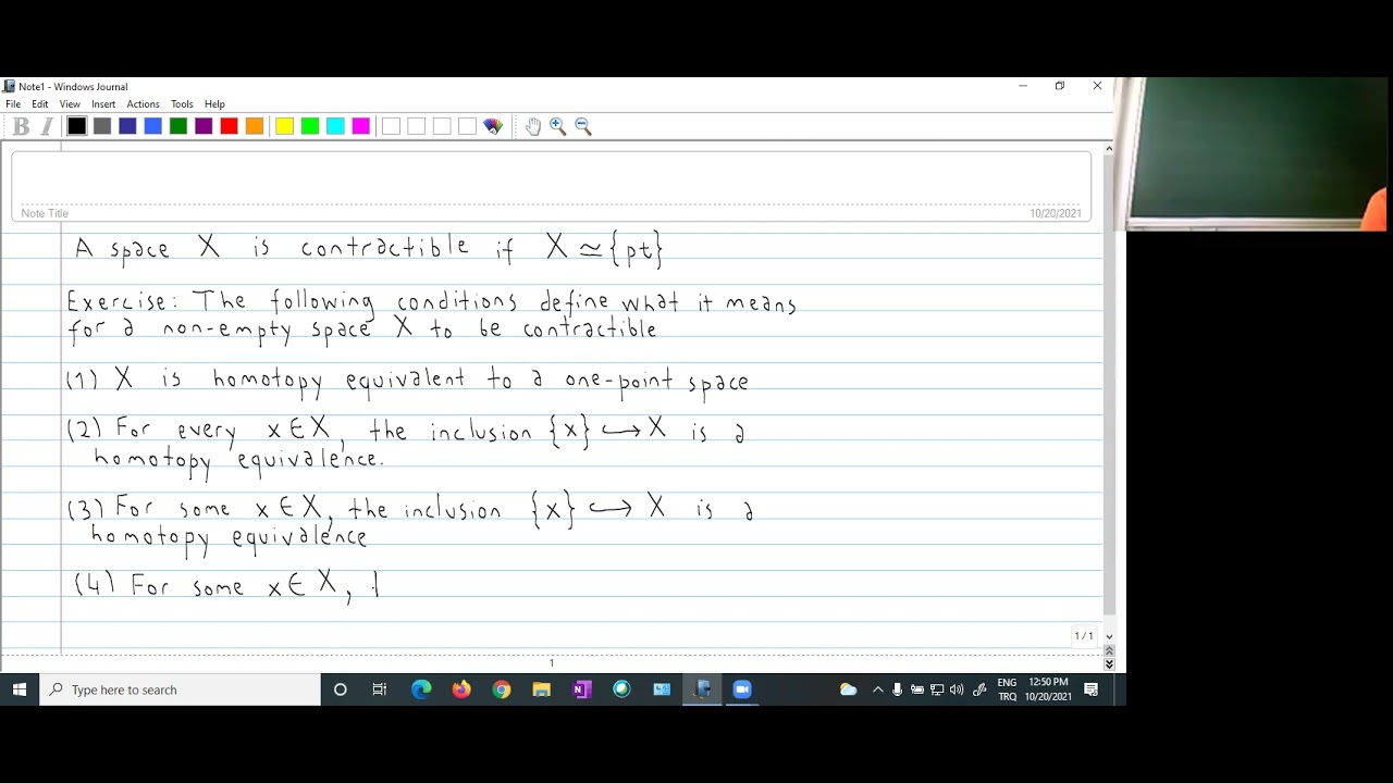 Contractible Spaces, Retraction and Deformation Retraction of Spaces ...