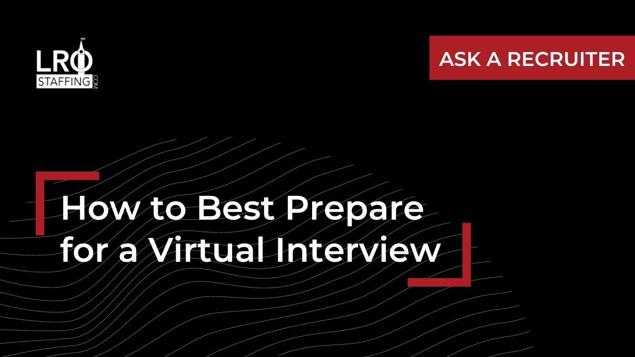 How to Best Prepare for a Virtual Interview - YouTube
