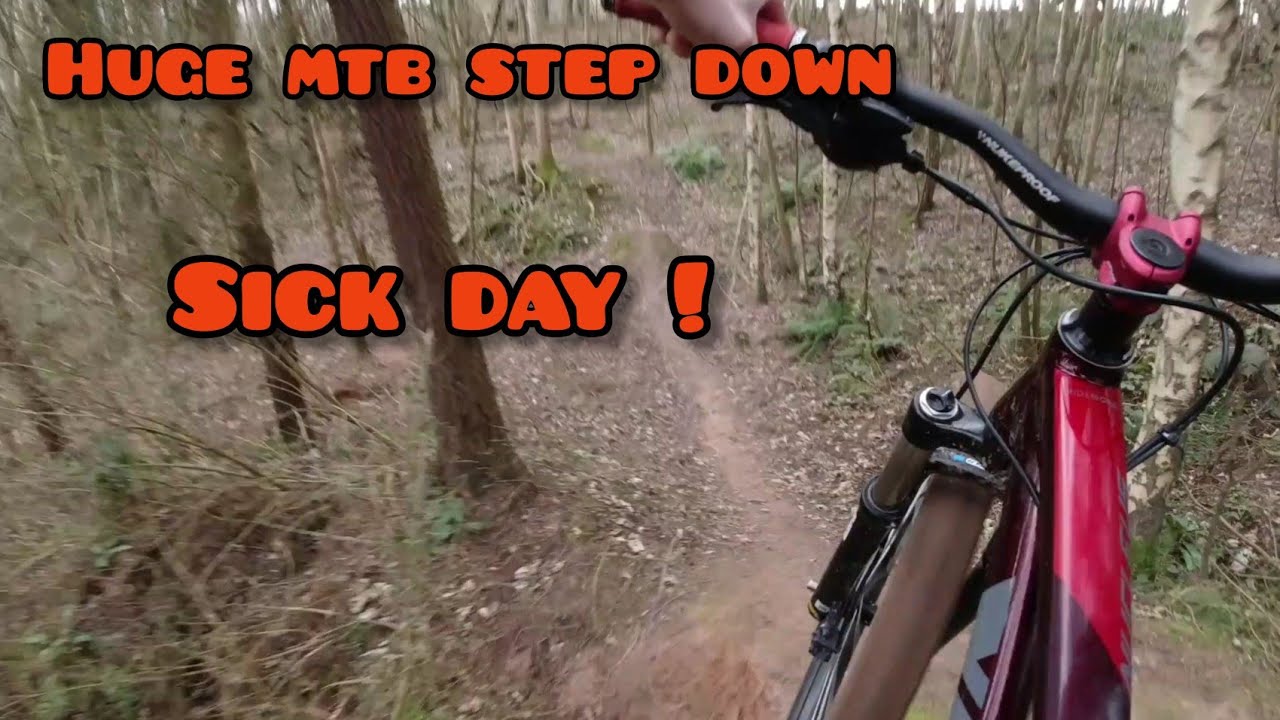 SENDING A HUGE MTB STEP DOWN ON MY MTB - YouTube