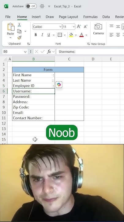 Create Form in excel 1 mint 🕜 || #youtube #form #excel #ytstudio #sapclasses #exceltricks - YouTube