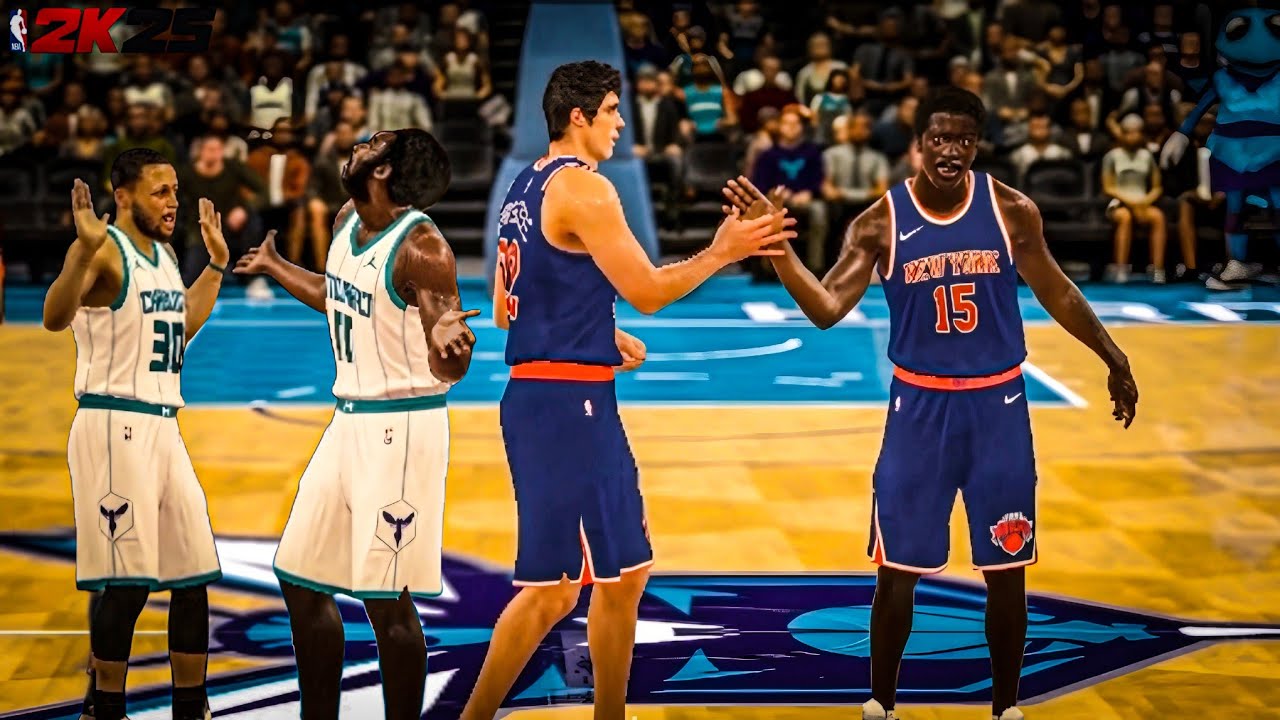 FIRST TIME PLAYING WITH CONTROLLER NBA 2K FULL GAMEPLAY NYC VS HORNETS ...