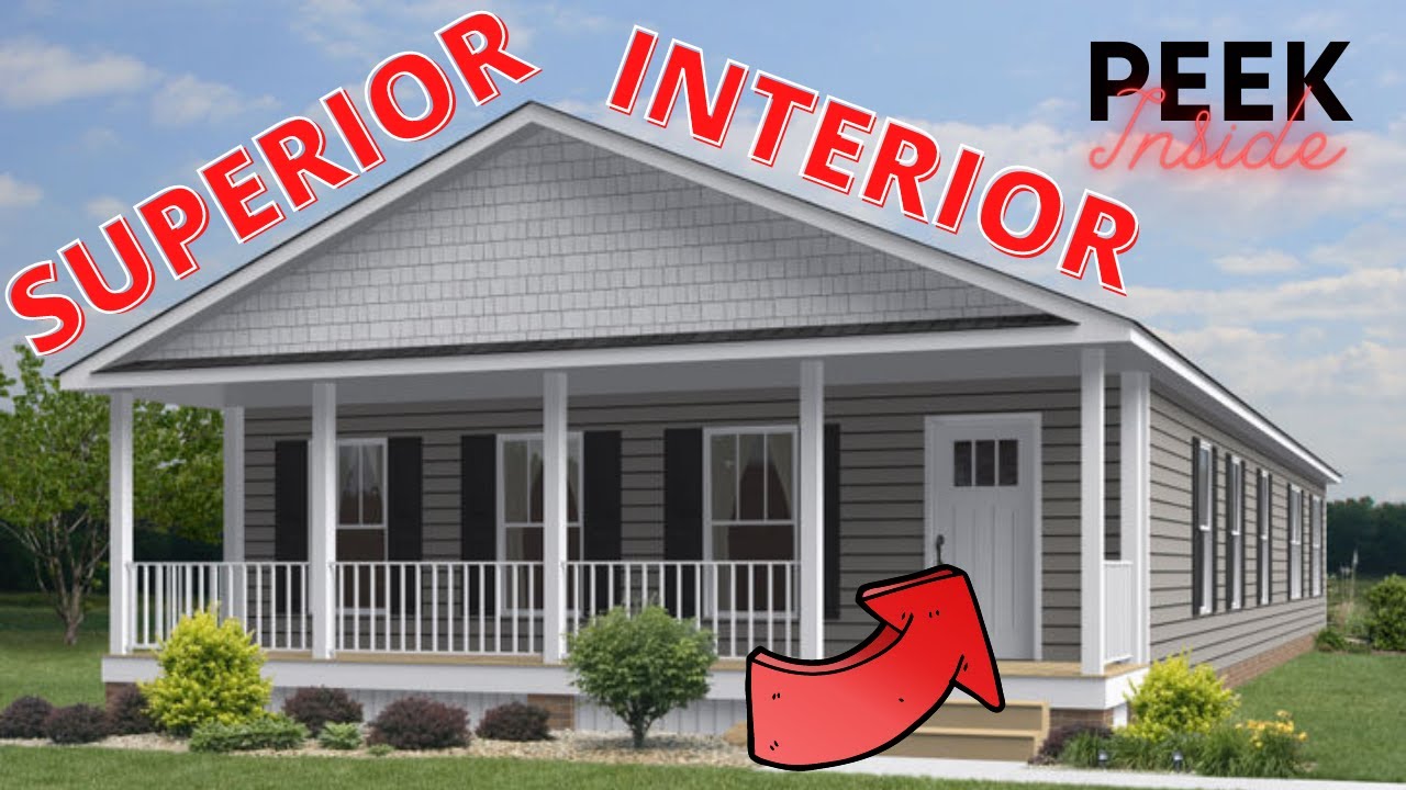 IT'S CRAZY!! This modular home has a "SUPERIOR INTERIOR!" No joke, see ...